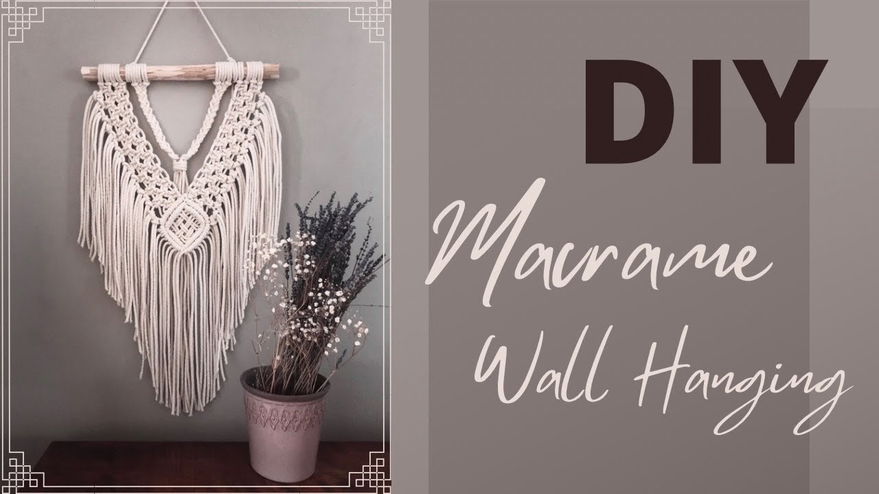 DIY Easy: MACRAME WALL HANGING TUTORIAL No. 5 | Step by Step for ...