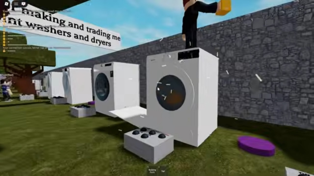 Let's Destroy Washers in Roblox 😨With SUBSCRIBERS: JUMPING SPINS ...