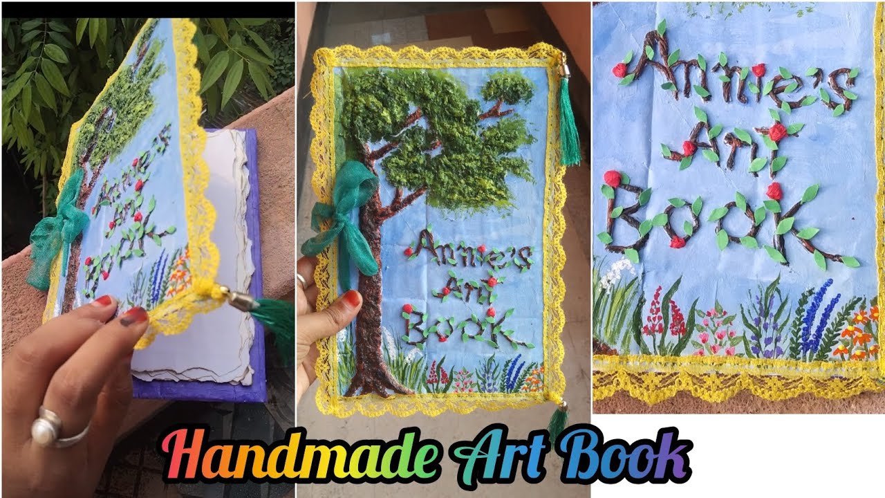Handmade Art Book ll Nature Theme art Book ll - YouTube
