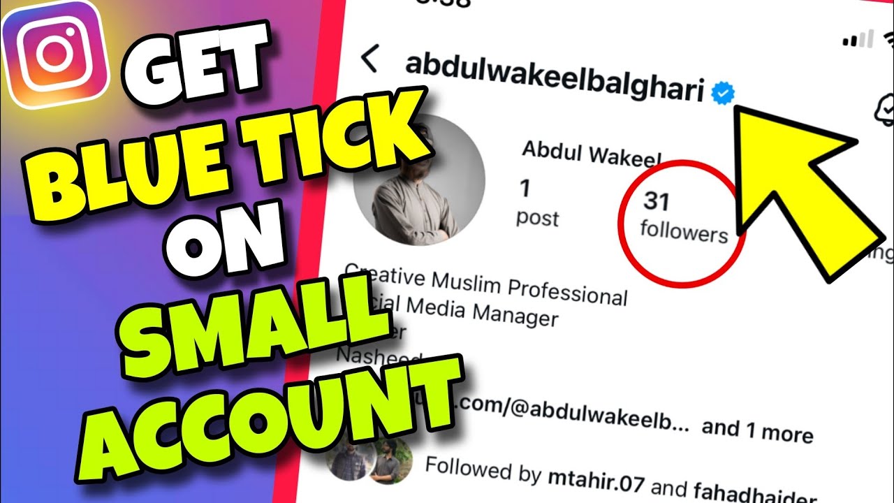 (NEW TRICK) How to Get Verified on Instagram with Small Account - Insta ...