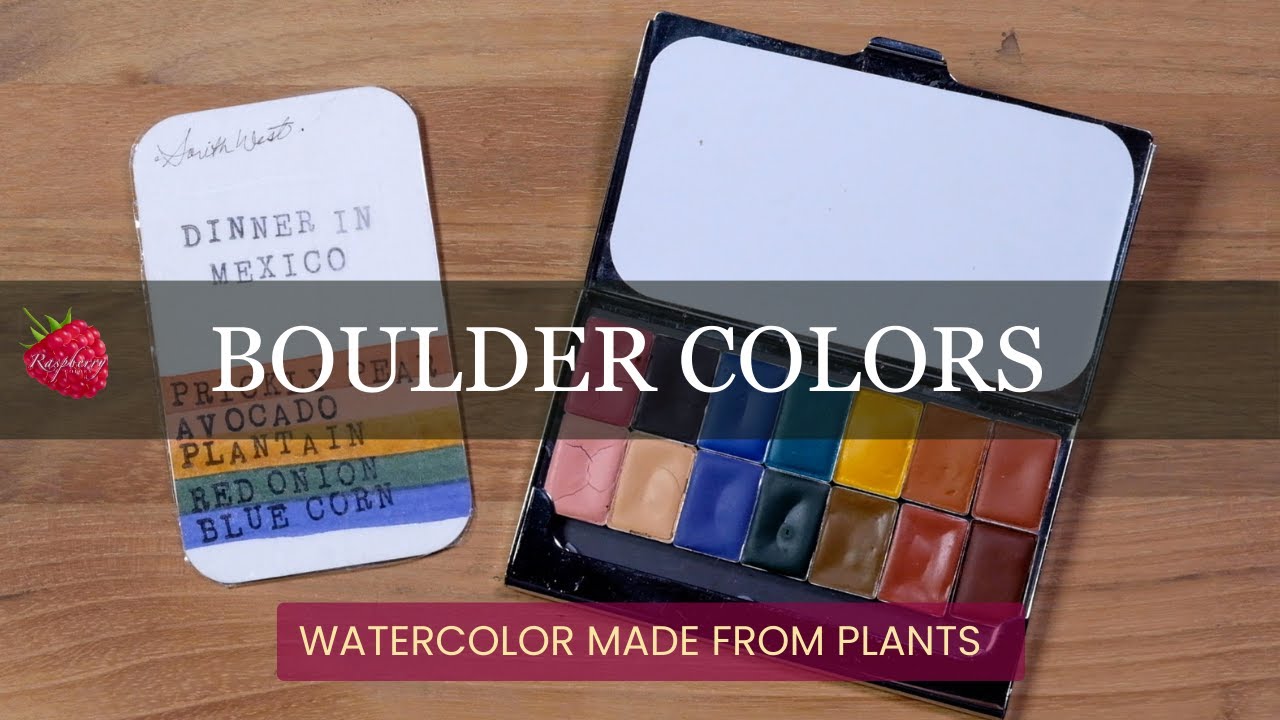 Boulder colors, Watercolor made from plants and waste - YouTube