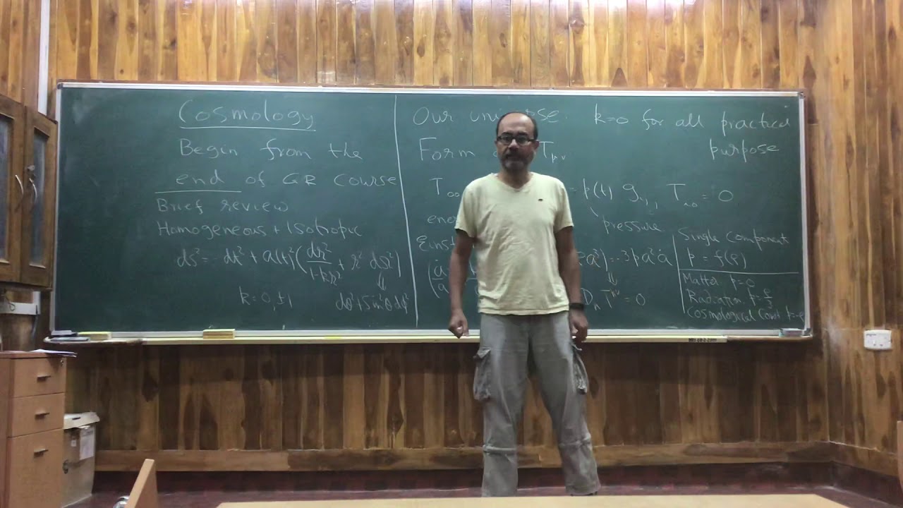 COSMOLOGY: Lecture-1 by Ashoke Sen - YouTube