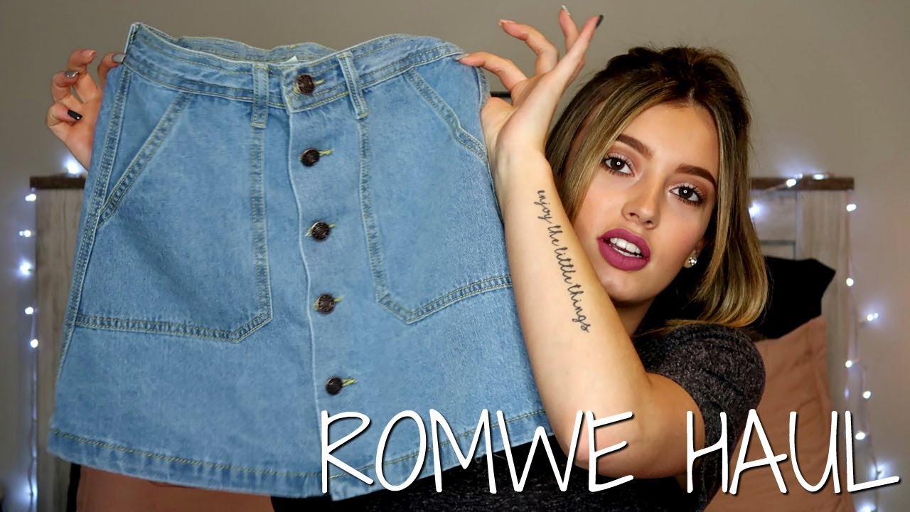 ROMWE CLOTHING HAUL | TRY ON - YouTube