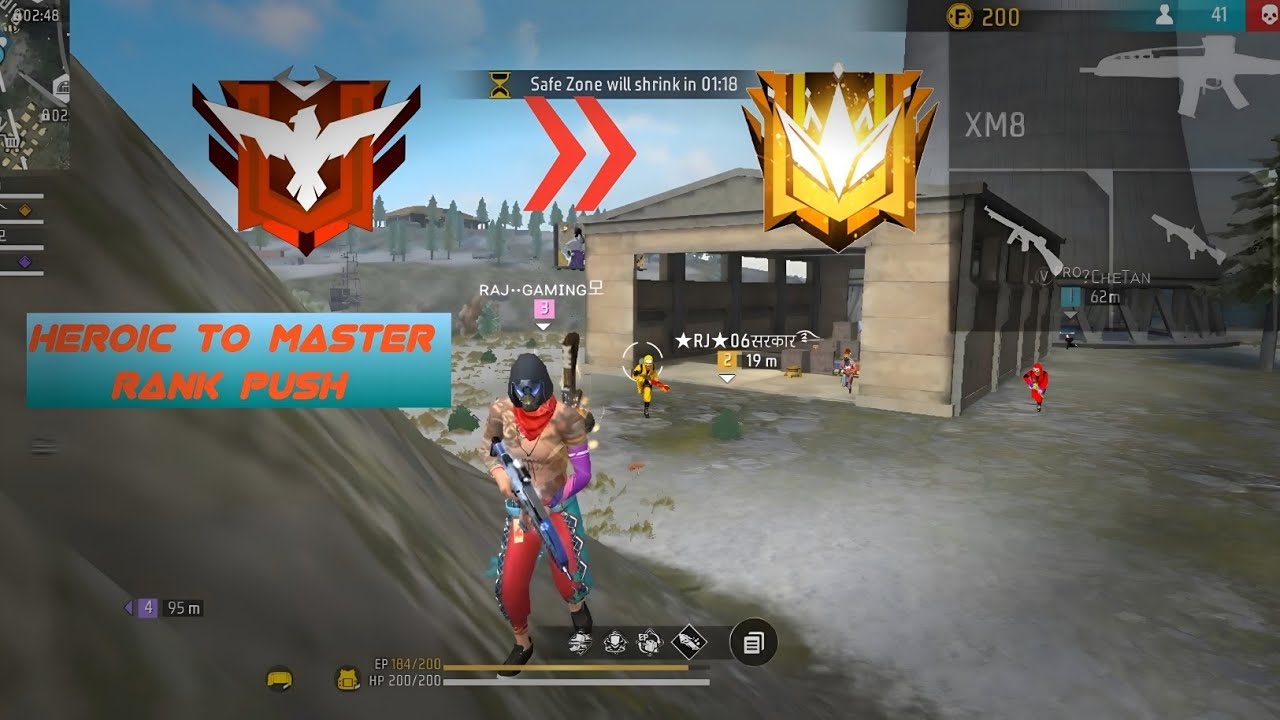 FF Heroic To Master Rank Push !💫 Squad Rank Push 💪. Free fire full ...
