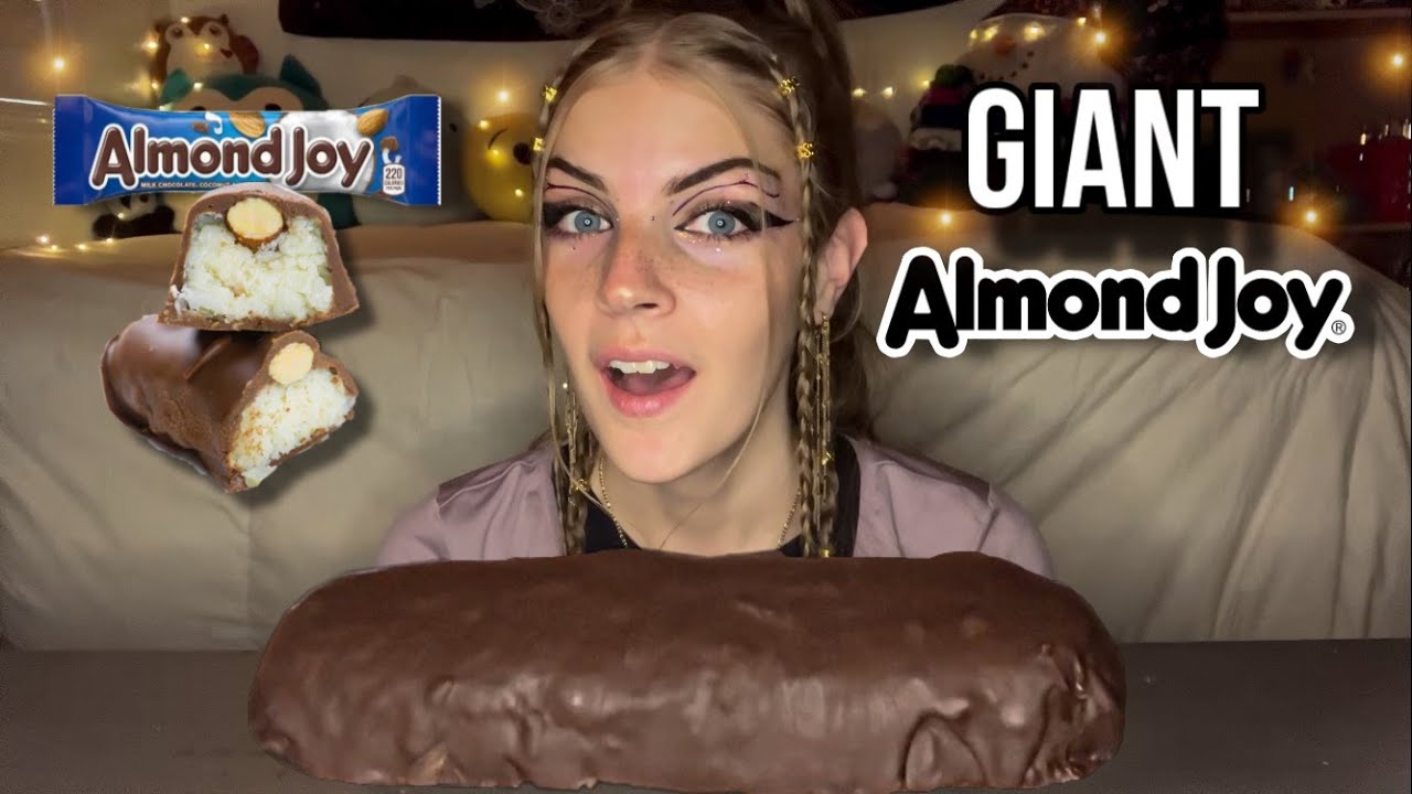 Giant Almond Joy MUKBANG! (Vegan) - YouTube
