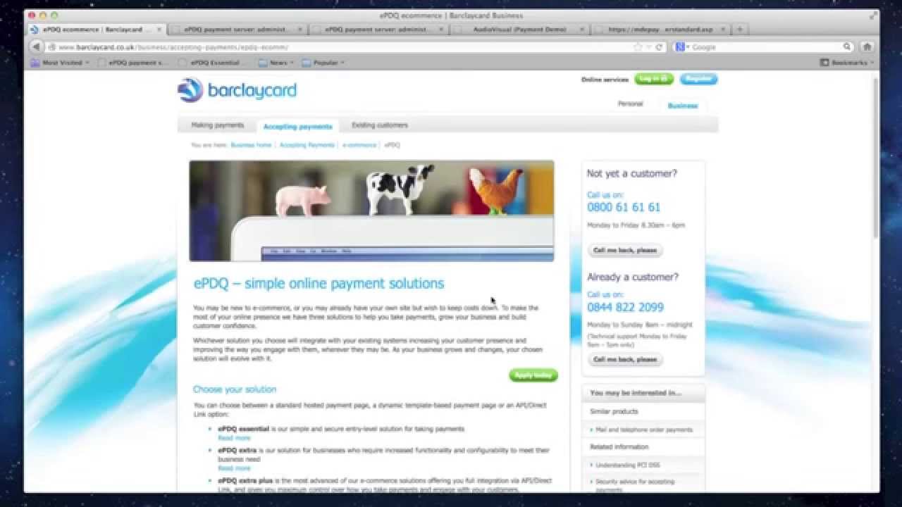 How to integrate Barclaycard ePDQ Essential - YouTube