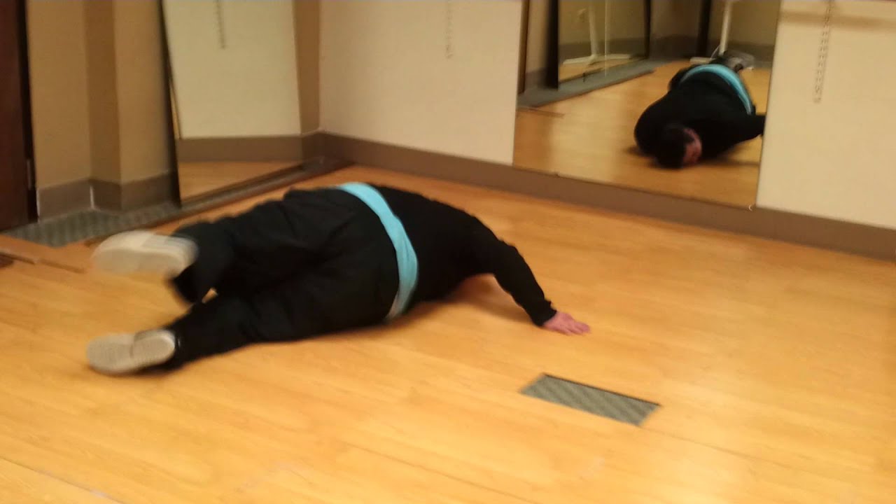 Epic Fail : Big guy bends floor - YouTube