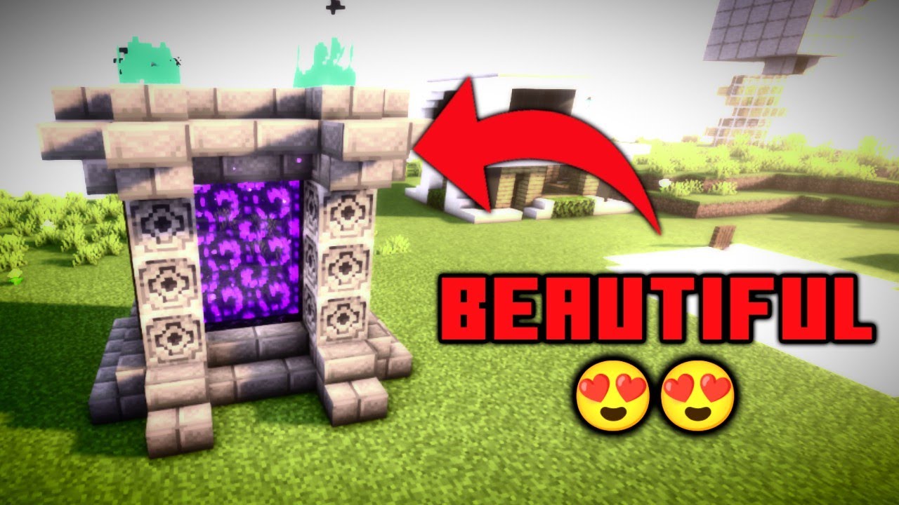 This Nether Portal Design Look so AMAZING 😍| Minecraft Nether Portal ...