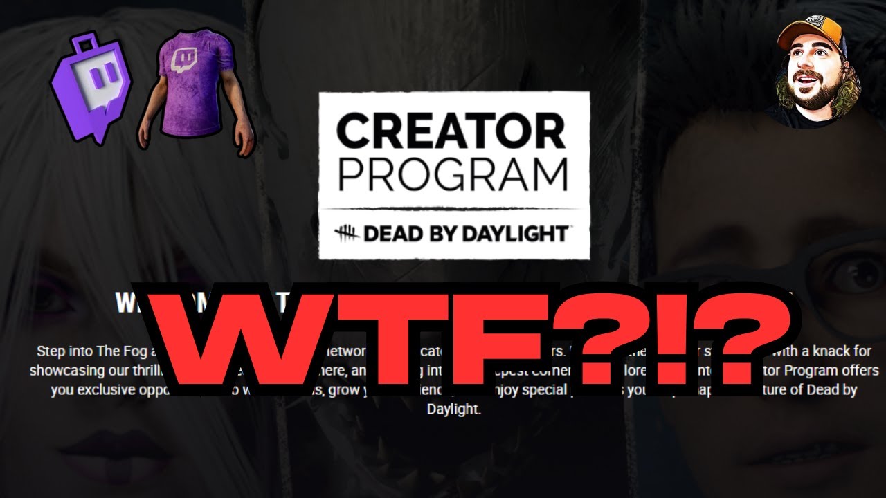 Dead by Daylight Creator Program Drama: Twitch Shirts, Charms, and Community Backlash - YouTube