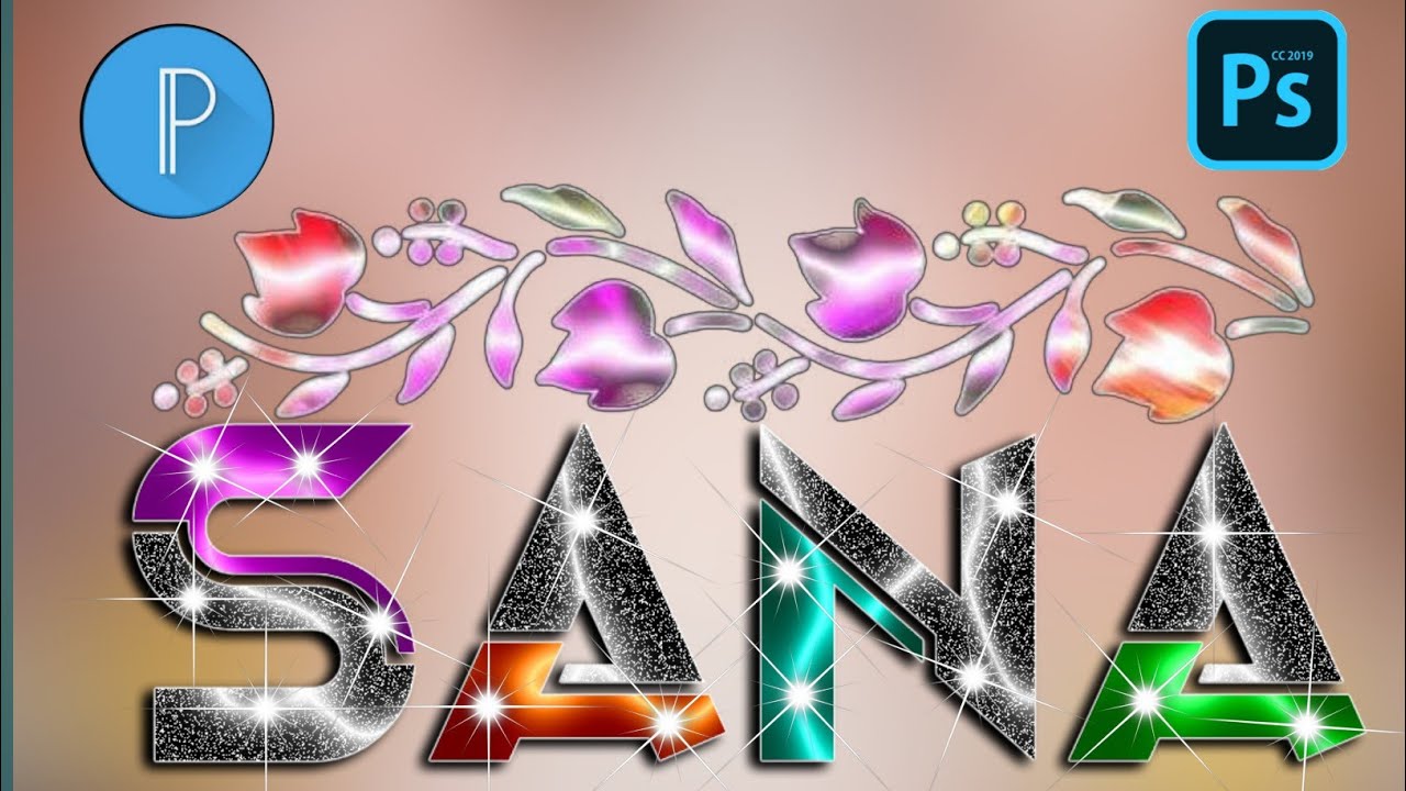 How to make glass font step by step editing,glass font,ps touch glass ...