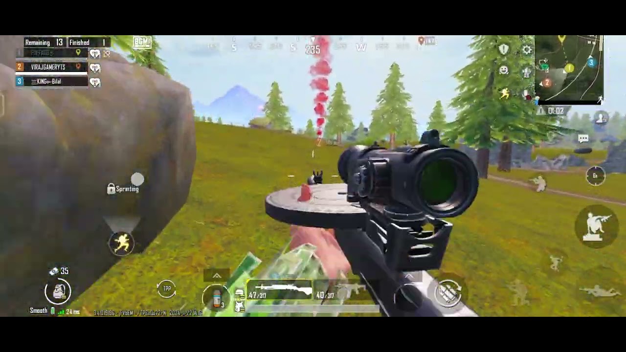 Full gameplay fpp clutch// watch till end #pubgmobile #motivation #bgmi ...