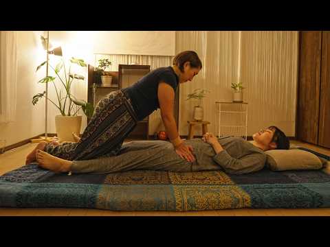 💆‍♀️(ASMR) Beautiful Japanese Woman Discovering Thai Body Massage – Gentle Path to Dreamland