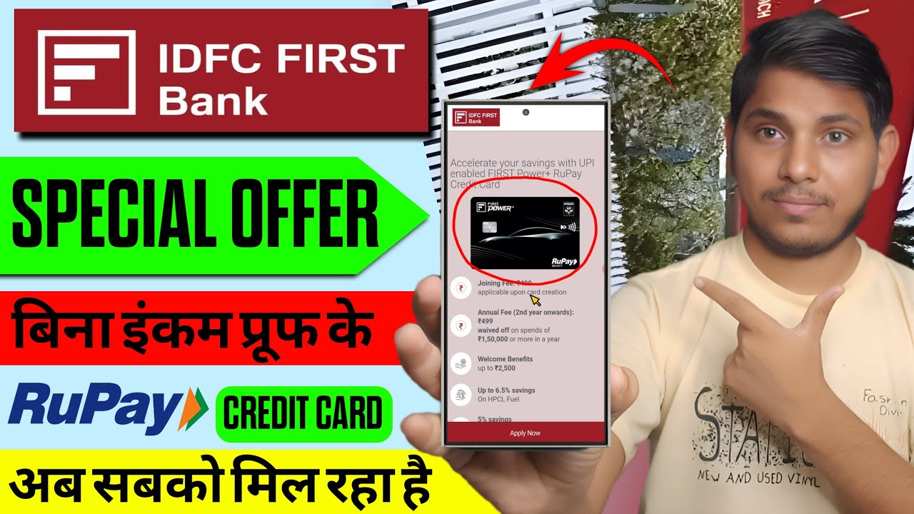 IDFC Rupay Credit Card | IDFC First Bank Credit Card 2024 | IDFC First ...