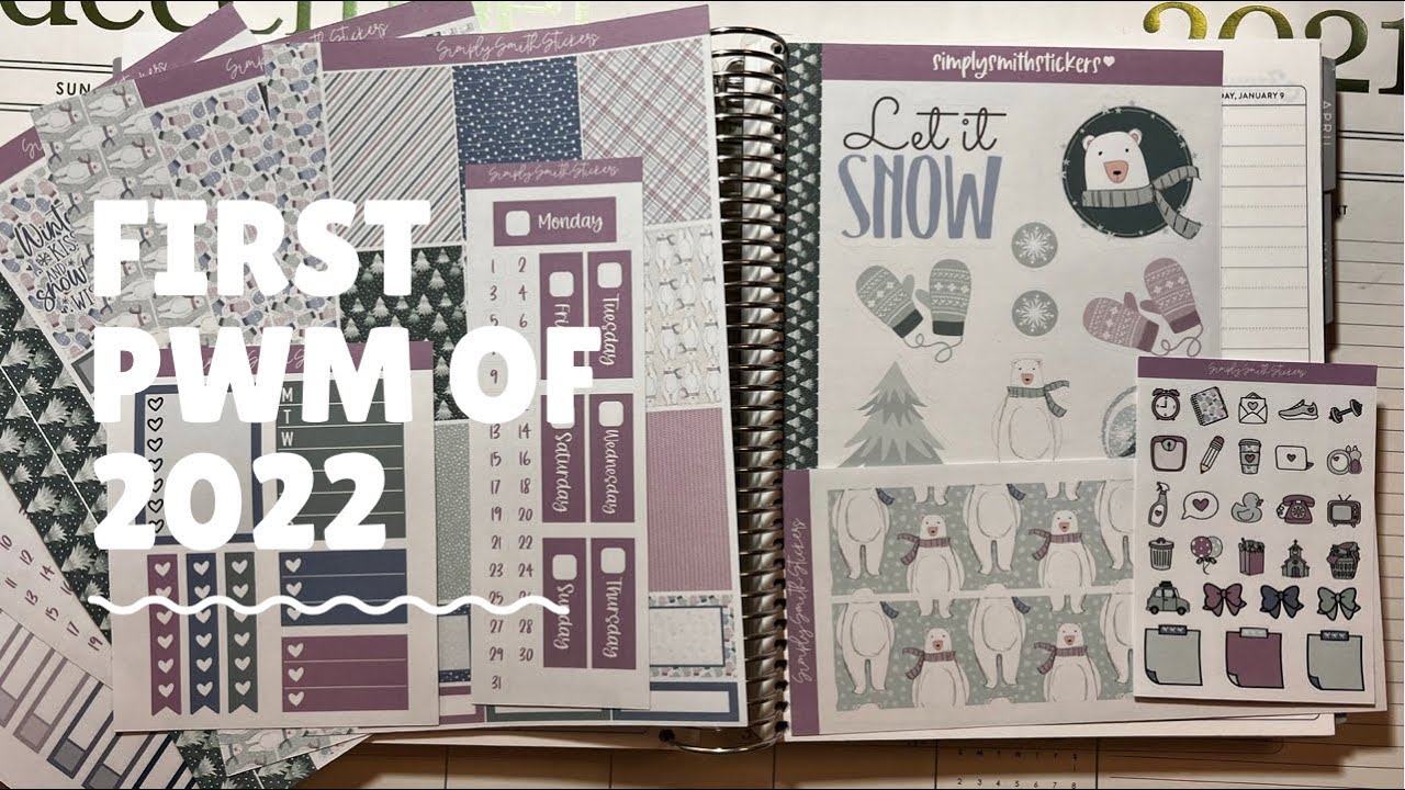 PLAN WITH ME 1/3/22 - 1/9/22 | Erin Condren Hourly LifePlanner | Simply ...
