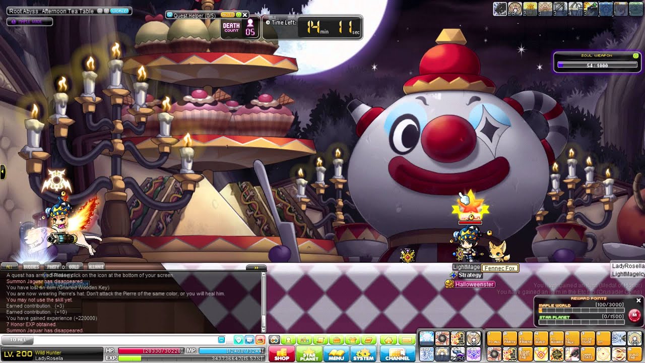 Maplestory Wild Hunter normal root abyss - YouTube