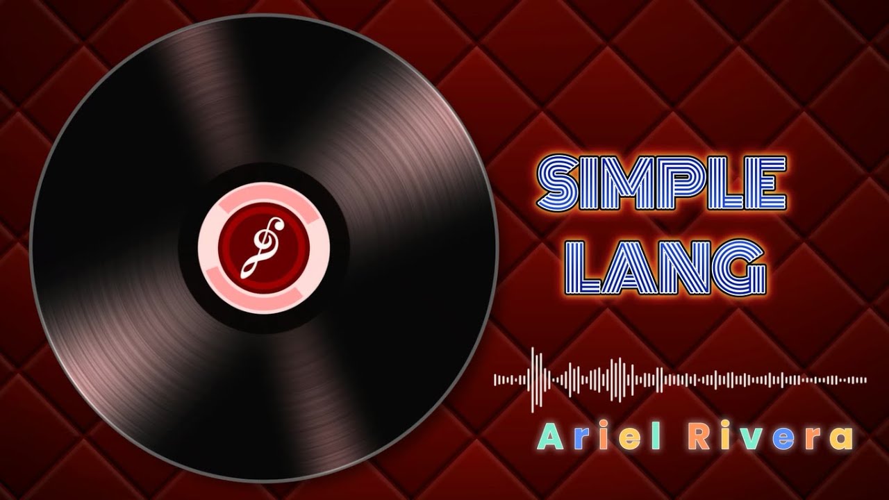 Simple Lang - Ariel Rivera ♫ KARAOKE VERSION ♫ - YouTube