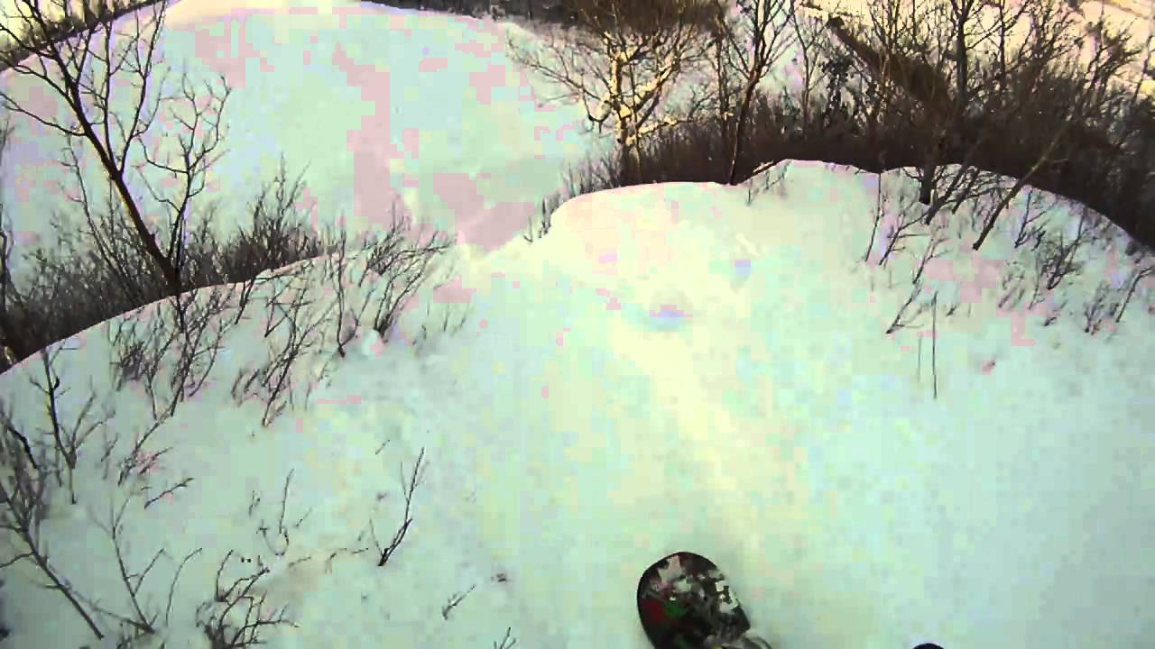 GOPRO HD helmet cam snowboarding at mission ridge fort qu'appelle ...