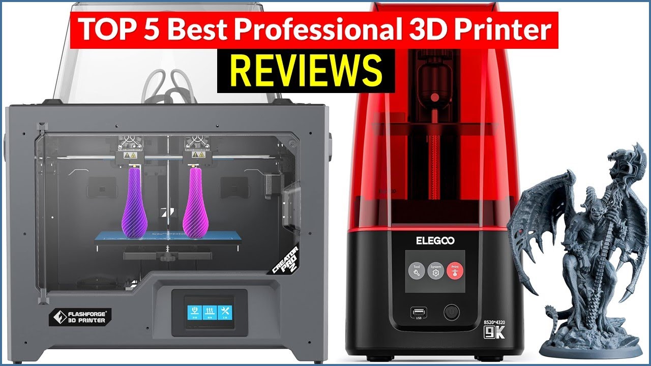 BEST 5 Professional 3D Printer Reviews | Top 5 Best Professional 3D Printer - Buying Guide - YouTube