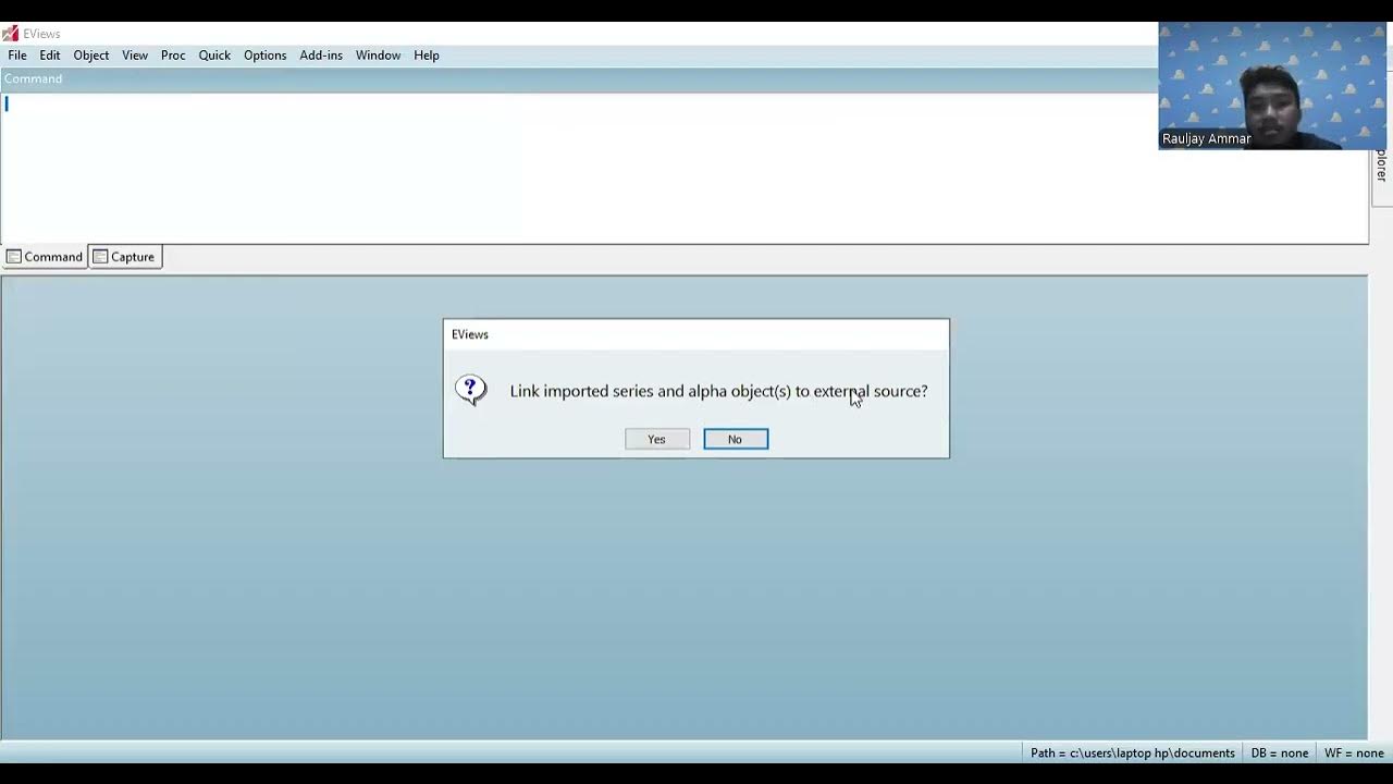 Tutorial pindah data ke EViews 13 - YouTube
