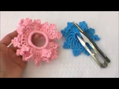 SÜPER EASY CROCHET KNİTTİNG PATTERN #SAÇ TOKASI YAPIMI