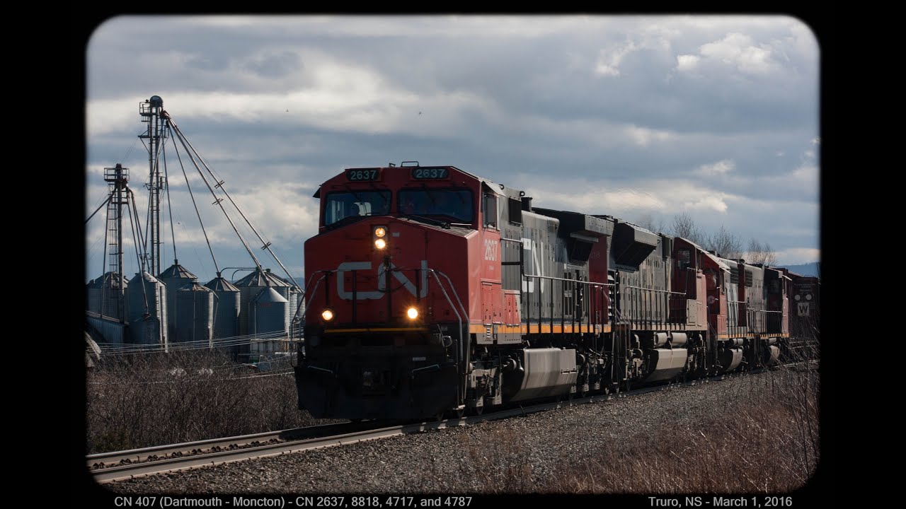 CN 407 | Truro, NS | March 1, 2016 - YouTube