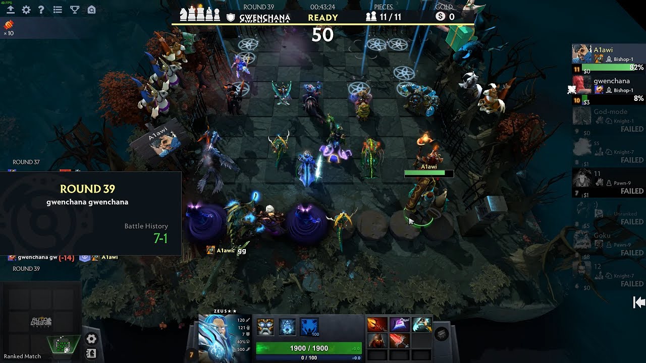 dota 2 AutoChess 5 Dragons 4 Gods 3 Mages 2 Wizards 2 Orc Synergy ...