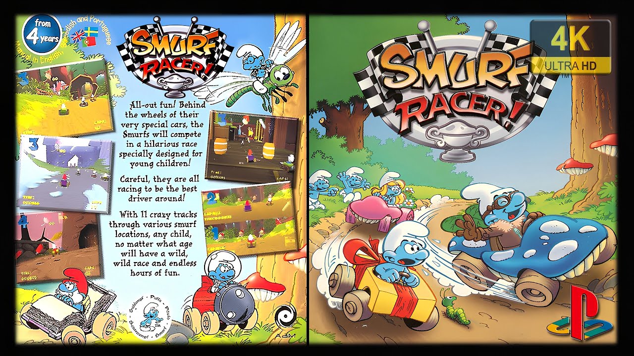 Smurf Racer! | 4K60ᶠᵖˢ | Longplay (PlayStation 1) - YouTube