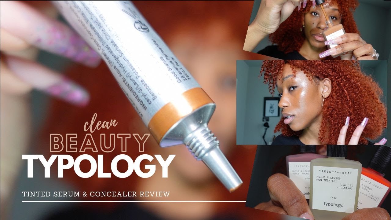 TYPOLOGY PARIS TINTED SERUM + CONCEALER SHADES 4 & 5 REVIEW - YouTube