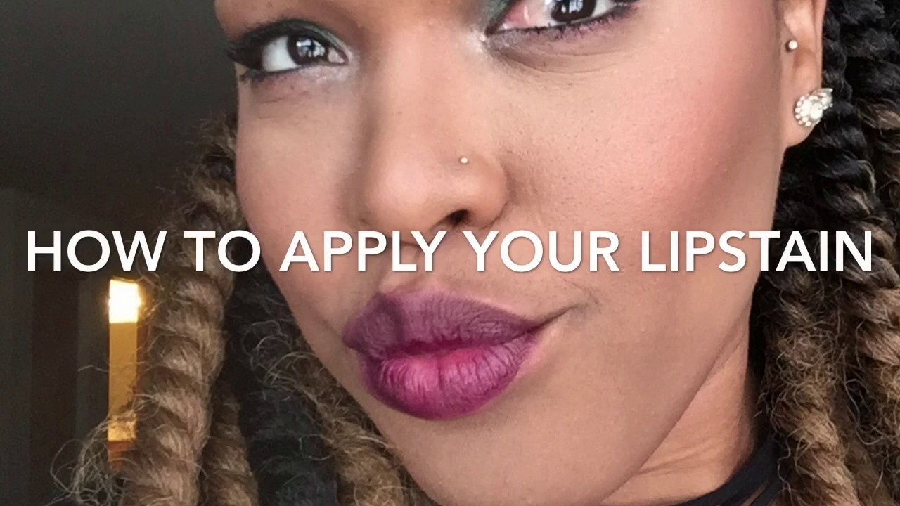How to Apply Lipstain - YouTube