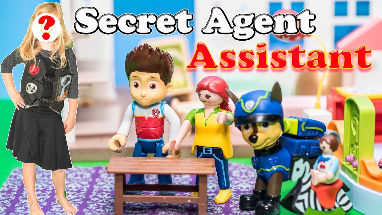 Secret Agent Assistant Helps Paw Patrol Toys Video Parody - YouTube