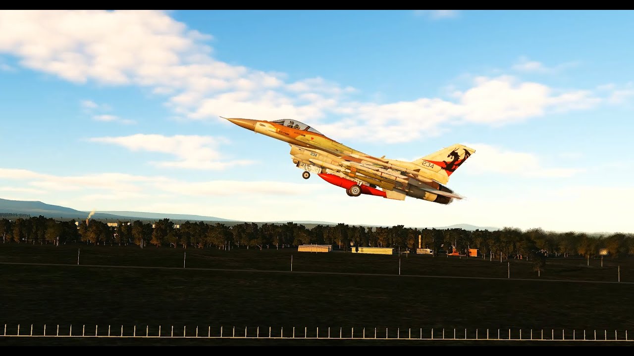 DCS: Emergency landing Ramat David base - YouTube