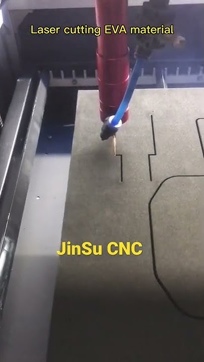 Laser cutting 80mm EVA material, cut through, smooth surface! - YouTube