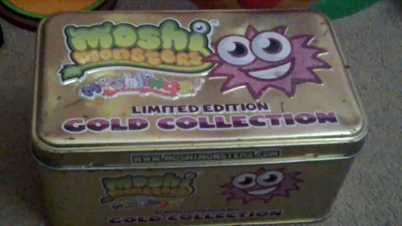 My Moshi Monsters Gold Tin Collection 1 - YouTube