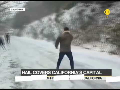 Siberian cold front brings heavy snowfall in Rome - YouTube