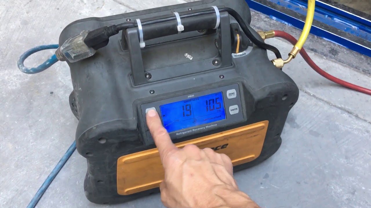 How to quickly recover cars refrigerant using Fieldpiece MR45 recovery ...