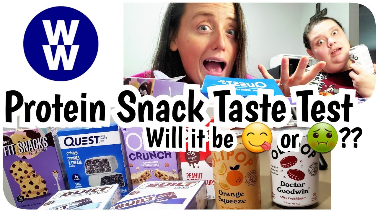 Protein Snack Taste Test. Will it be 😋 or 🤢?? - WW/Healthi App - YouTube