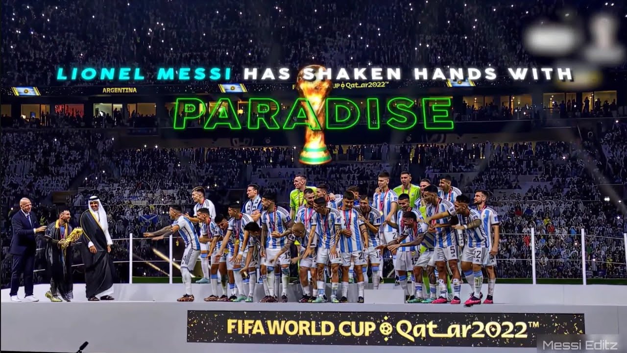 Lionel Messi has shaken hand with Paradise - Peter Dury commentary edit ...