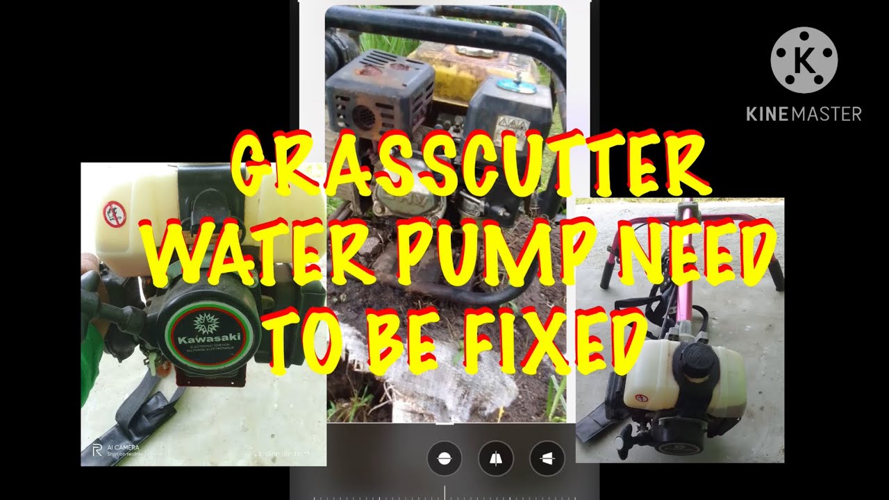 GRASS CUTTER WATER PUMP NEED TO BE FIXED - YouTube