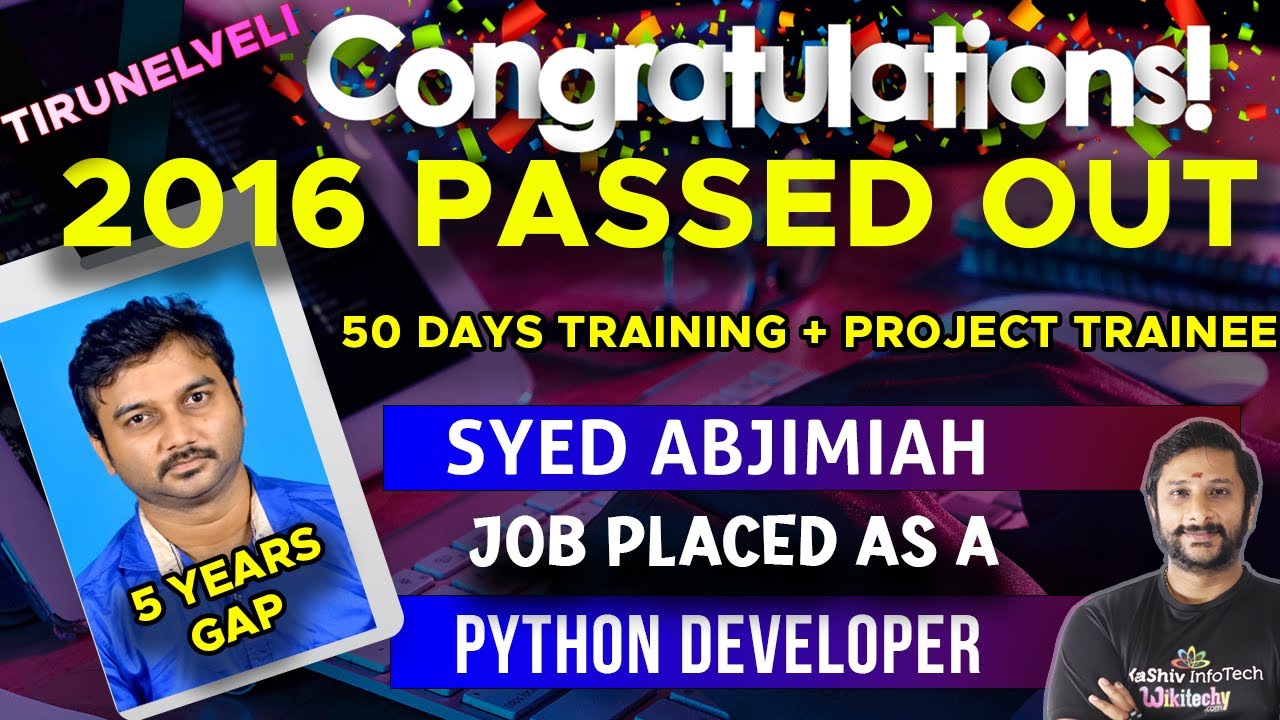 Congrats Syed - Job Placement - Python and Machine Learning Developer ...