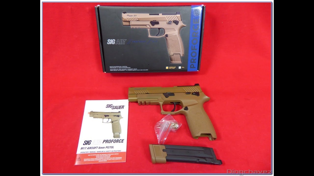 Airsoft - Sig Air M17 Pro Force shooting tests - YouTube