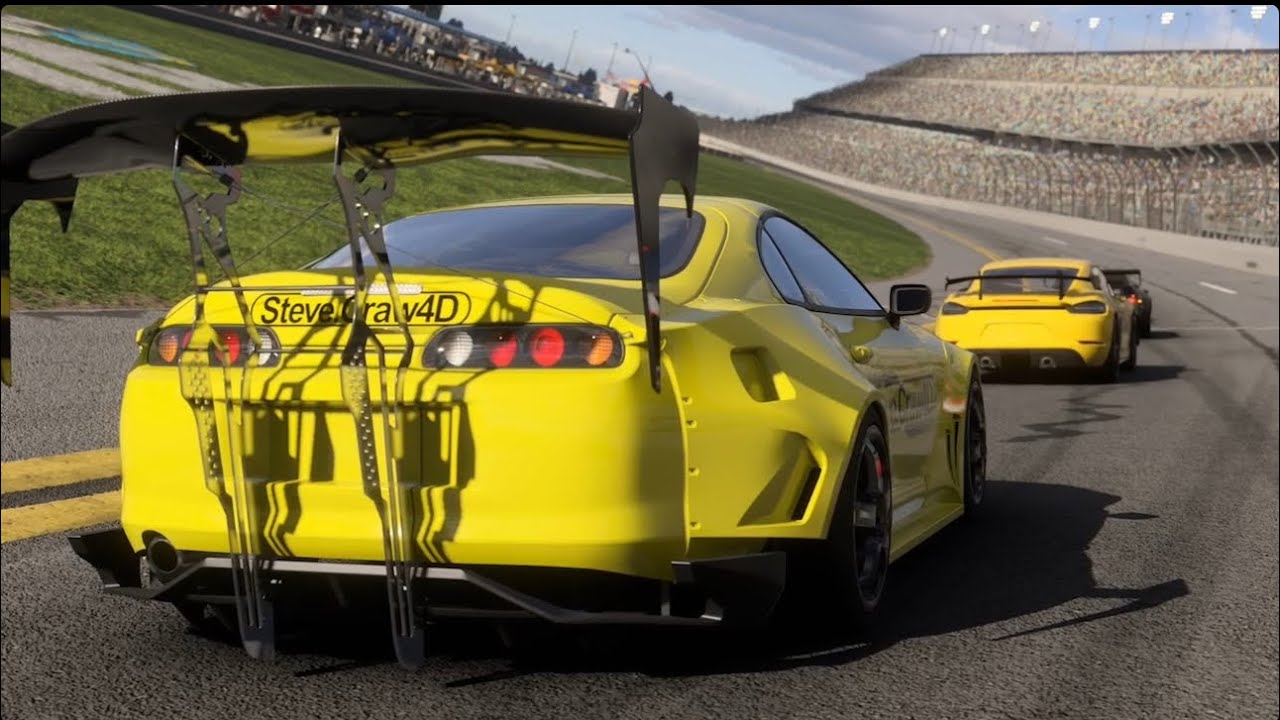 Starting from the back in the Supra at Daytona (ForzaMotorsport) - YouTube