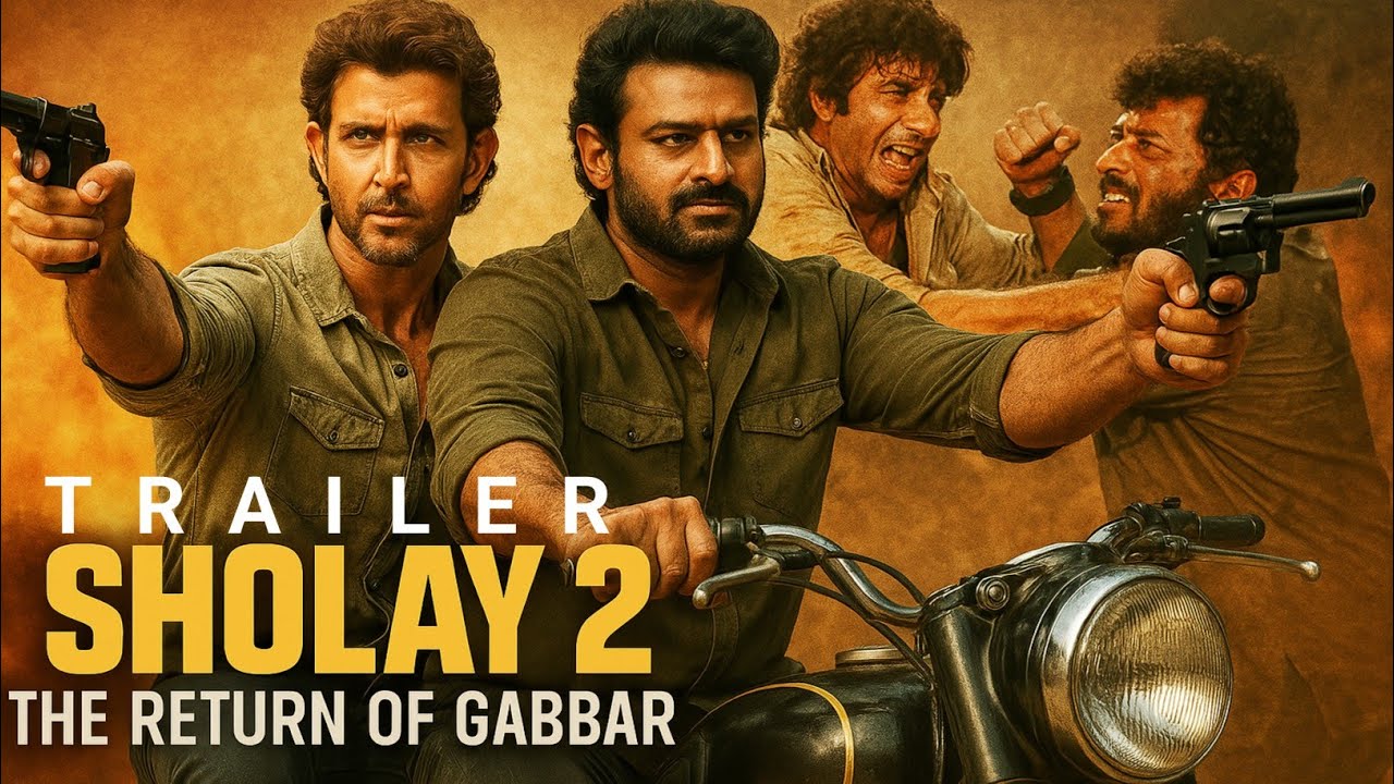 SHOLAY 2 – First Trailer (2025) – Hrithik Roshan, Arjun Kapoor, Prabhas ...
