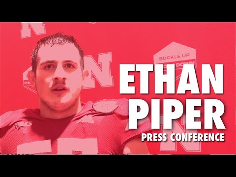 Ethan Piper speaks after Nebraska football's win over Indiana, upcoming ...
