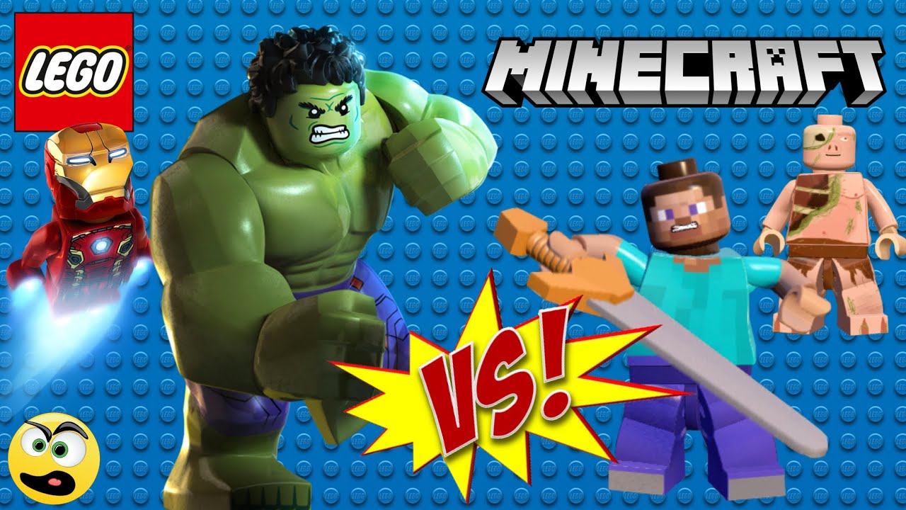 LEGO vs MINECRAFT - Batalha de Heróis ( NOSTALGIA ) Jogando com meu ...