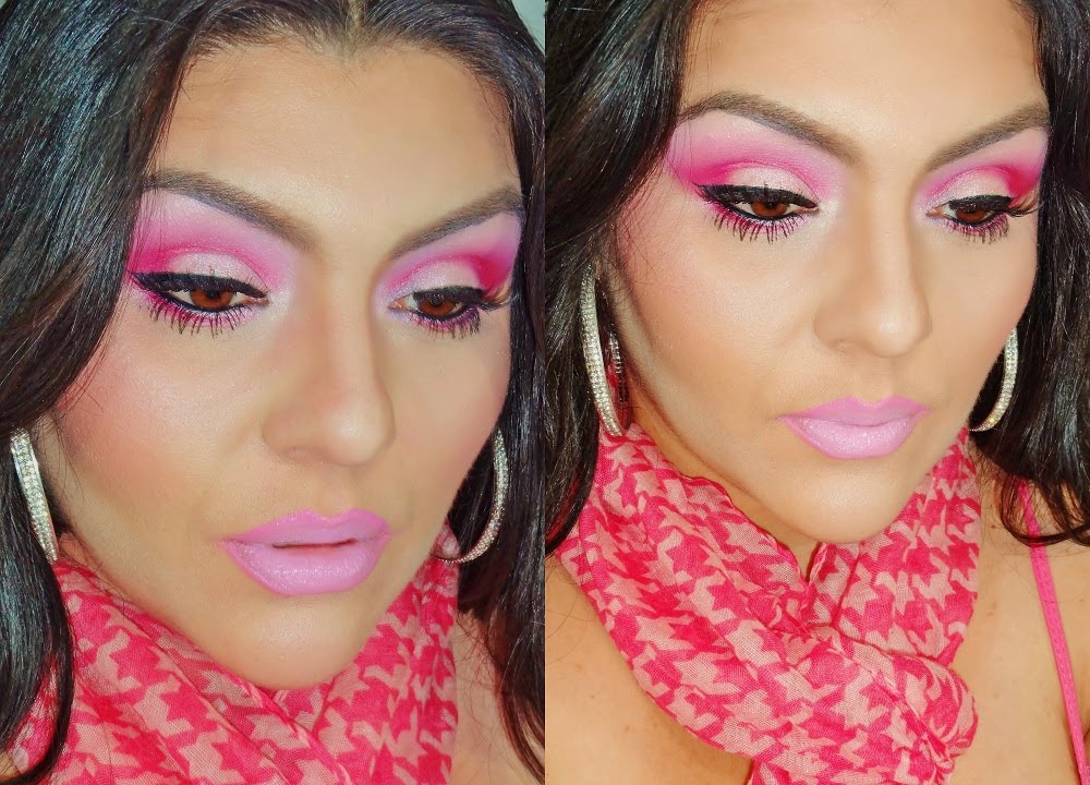 Pink Makeup Tutorial (Breast Cancer Awareness) - YouTube