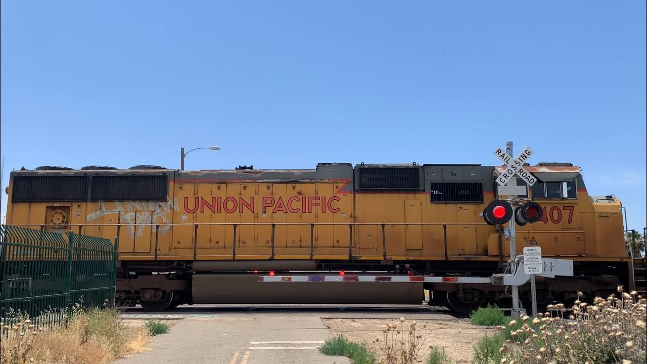 UP 6351 Manifest Freight Train North - Calaveras Bike Trail Private ...