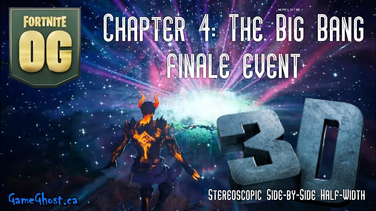 (STEREOSCOPIC 3DSBSHW) Fortnite Season OG Chapter 4 Ending Event ...