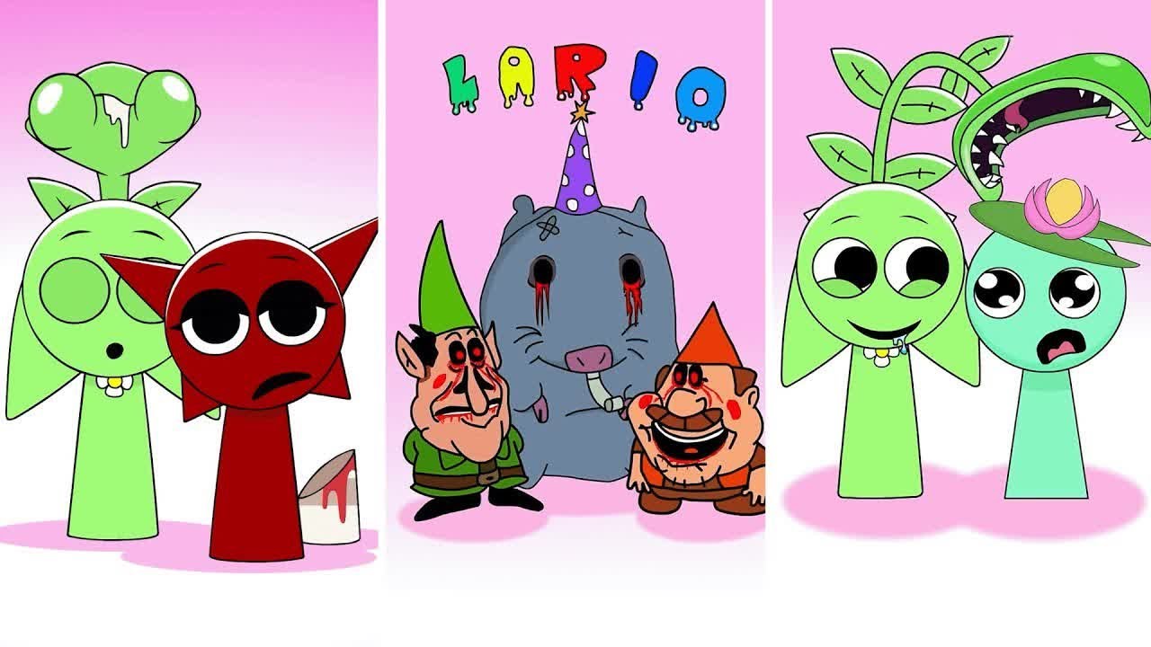 Sprunki OC Mroona and Wyrum Retake and Lario and Garden Phase 2 VS ...