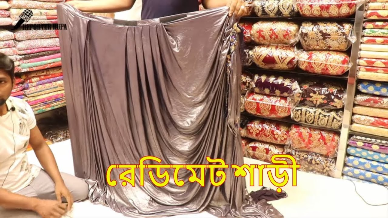 Ready Made Sari / Pre Stitched sari / easy to wear sari - YouTube