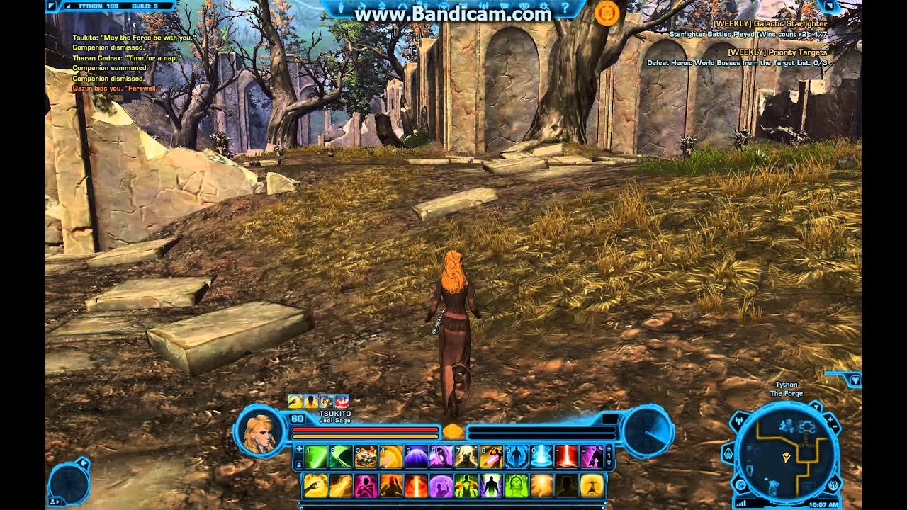 Swtor - Jedi Consular - Fleshraider Conquest Droid - Tython - YouTube